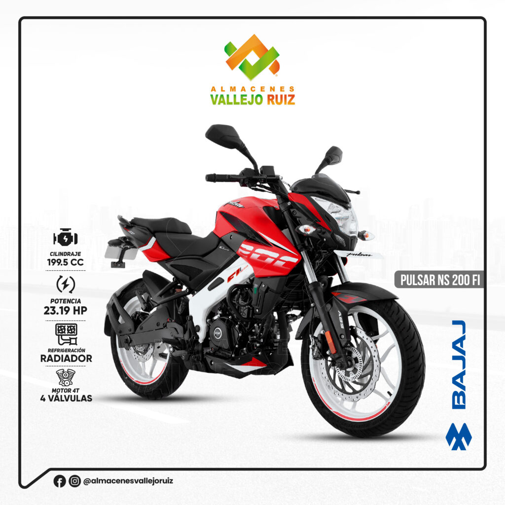 Bajaj Pulsar NS 200 FI – Almacenes Vallejo Ruiz