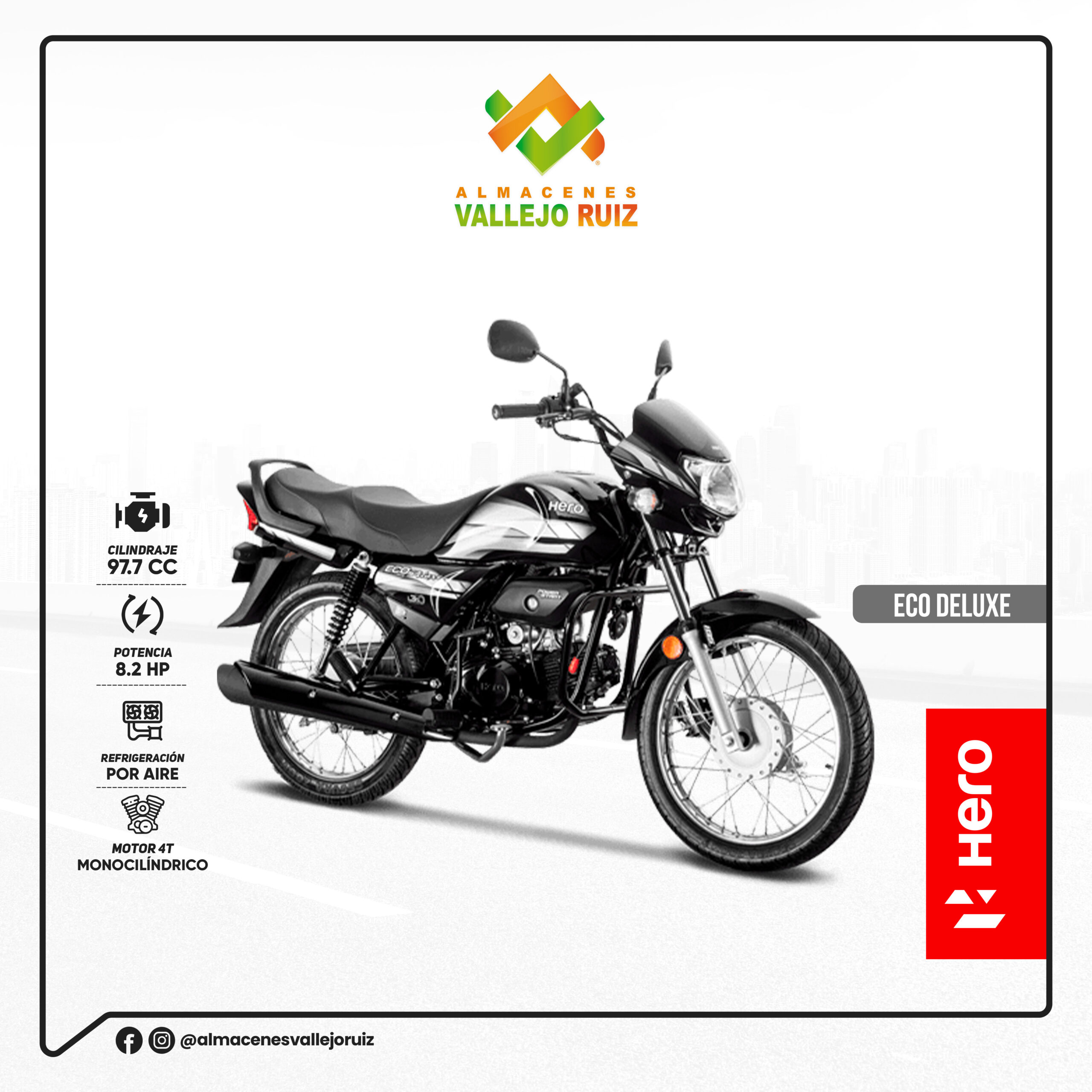 Hero ECO Deluxe 100 – Almacenes Vallejo Ruiz
